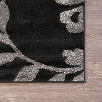 9" x 12" Black Filigree Vines Area Rug - Contemporary - Area Rugs - by ...