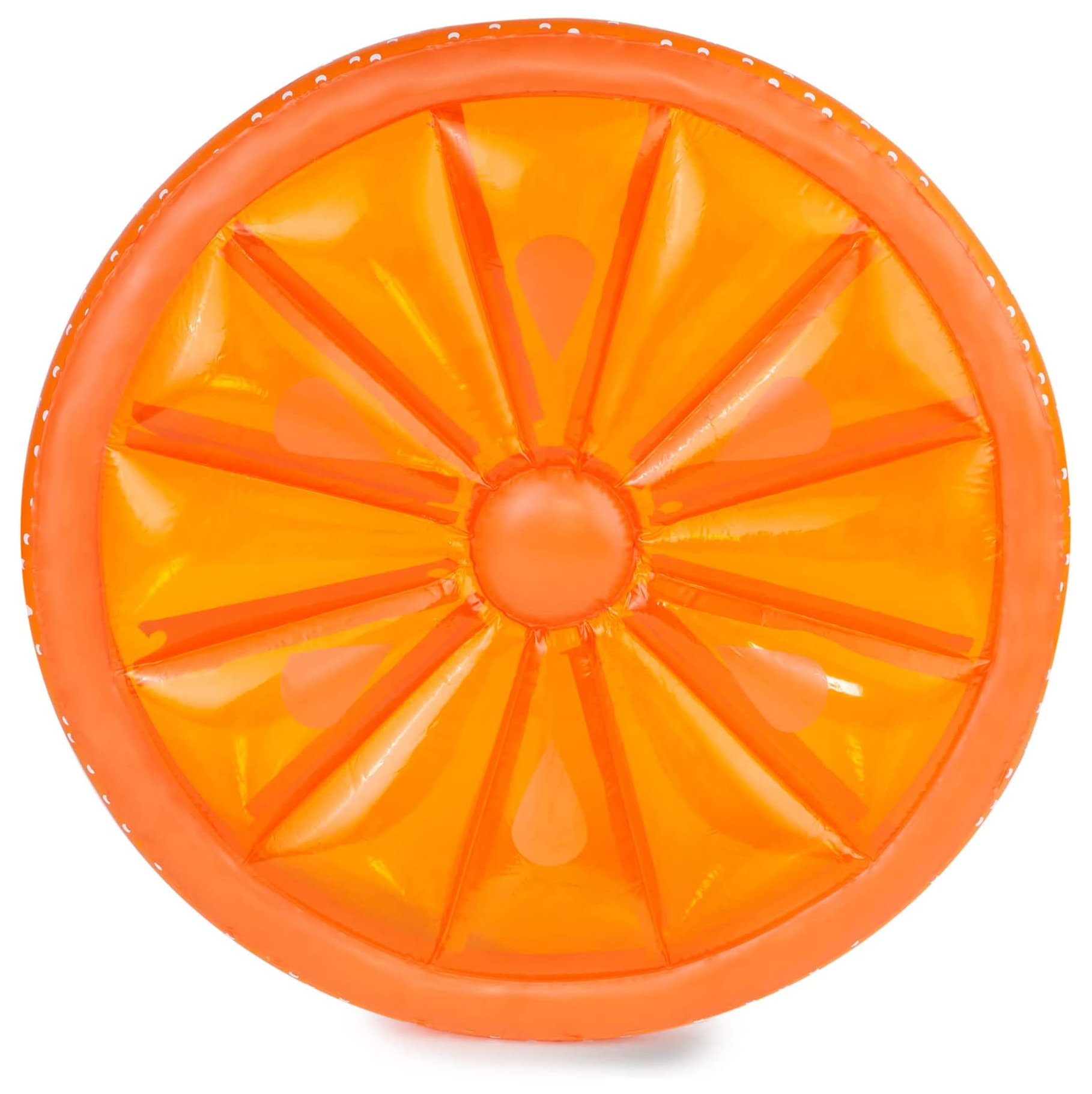 61.5" Inflatable Orange Fruit Slice Swimming Pool Lounger Raft - Modern ...
