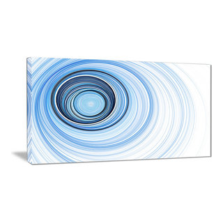 "Blue Radio Waves" Abstract Digital Art Canvas Print, 40"x20 ...