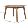 Square Mid-Century Modern Wood Dining Table in Walnut - Midcentury ...