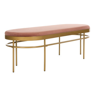 Sylva Oval Bench - Contemporary - Upholstered Benches - by HedgeApple ...