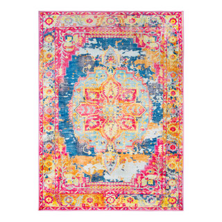 Machine Woven Silk Road Area Rug SKR-2307, 2'x3' - Mediterranean - Area ...