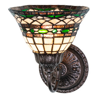 8" Wide Tiffany Roman Wall Sconce - Victorian - Wall Sconces - by Meyda ...
