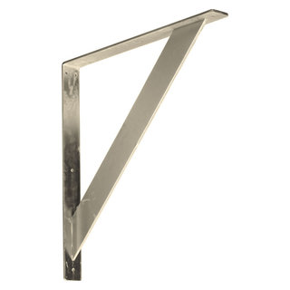 2"x20"x20" Traditional Steel Bracket, Hammered Black, 2Wx20"Dx20"H ...