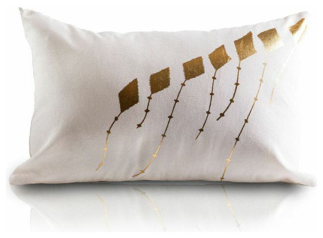 Samir Gold Pillow - Contemporary - Decorative Pillows - by Twinkle ...