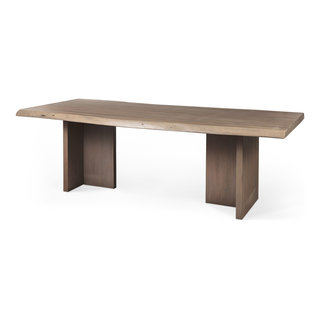 Konstantin Medium Brown Wood, Rectangular Dining Table - Transitional ...