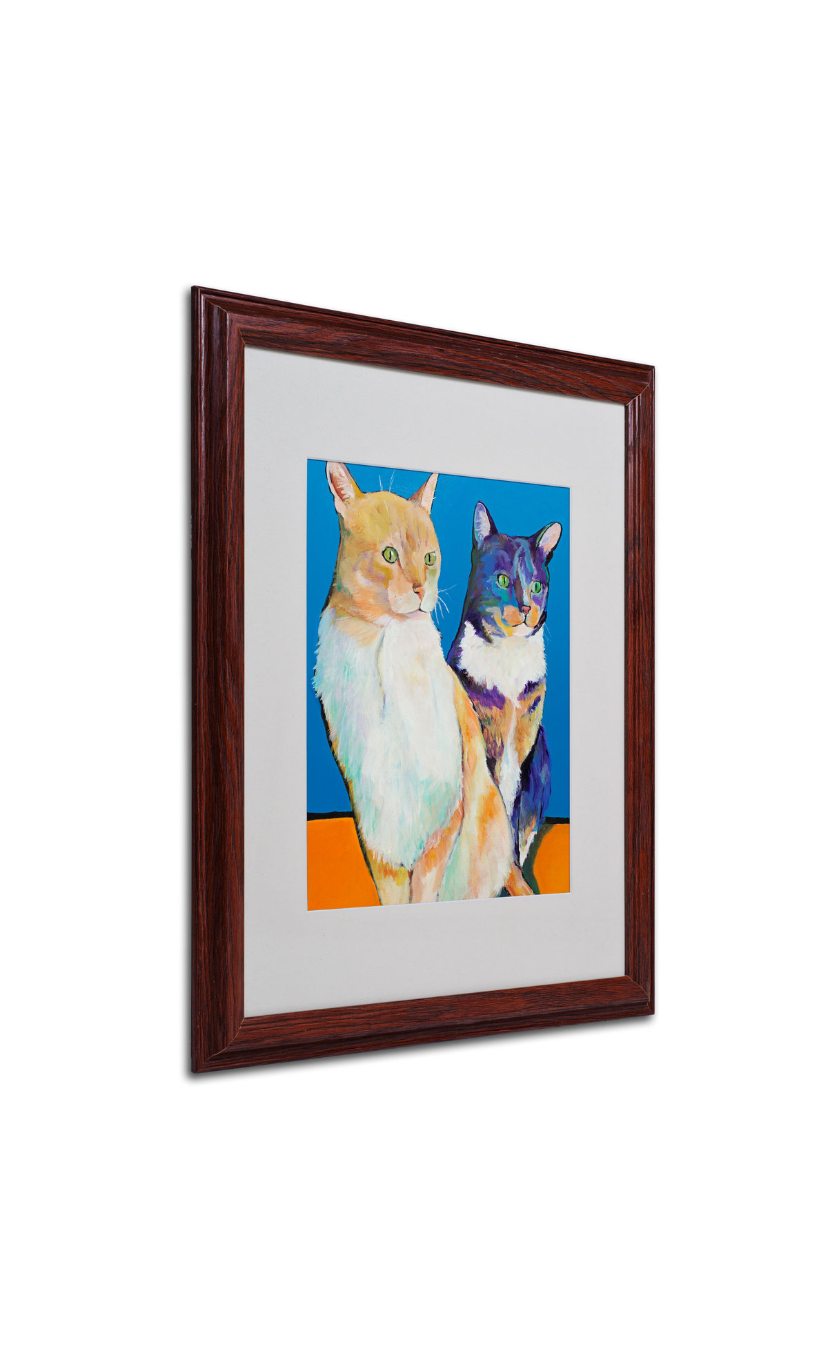 'Dos Amores' Matted Framed Canvas Art by Pat Saunders-White, 16" x 20 ...