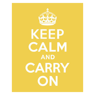 Keep Calm And Carry On, 16" x 20" - Contemporary - Prints And Posters ...