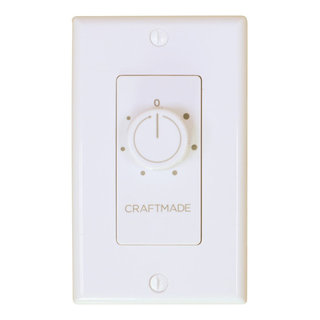 Craftmade 6 Speed Wall Control, White - Transitional - Timers And ...