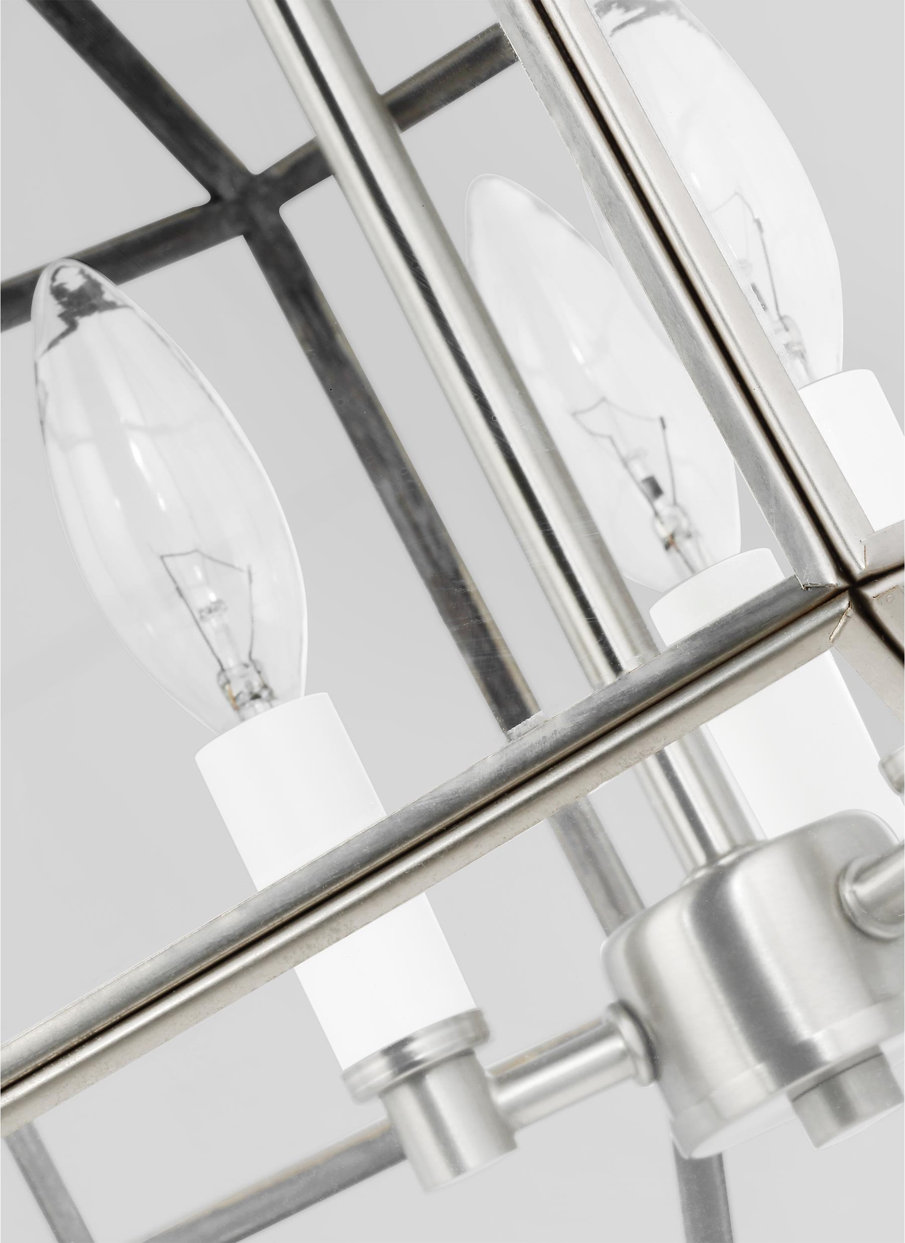 Morrison Small Three Light Lantern, Brushed Nickel - Transitional ...