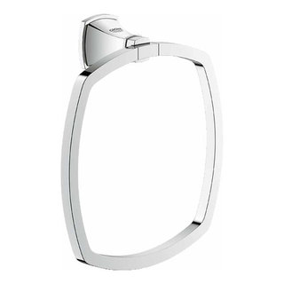 Grohe 40630000 Grandera Towel Ring, Chrome - Transitional - Towel Rings ...