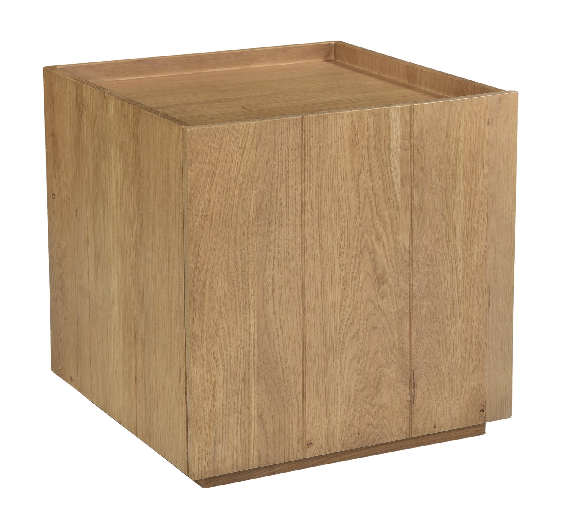 Plank Natural Solid Oak Nightstand - Transitional - Nightstands And ...
