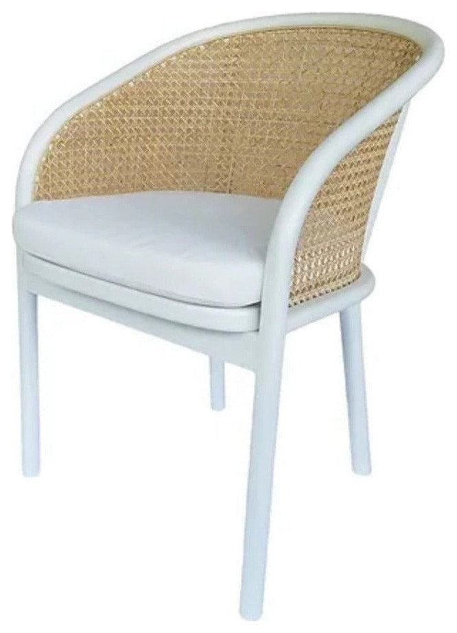 Camille Dining Chair White - Tropical - Dining Chairs - by Sideboards ...