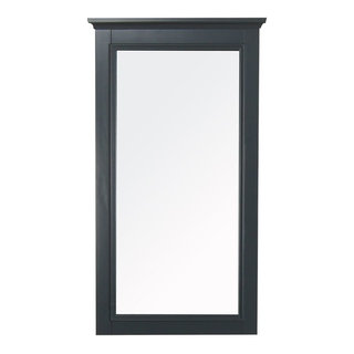 Pittsburgh 22 in. Rectangular Mirror, Gray - Transitional - Bathroom ...