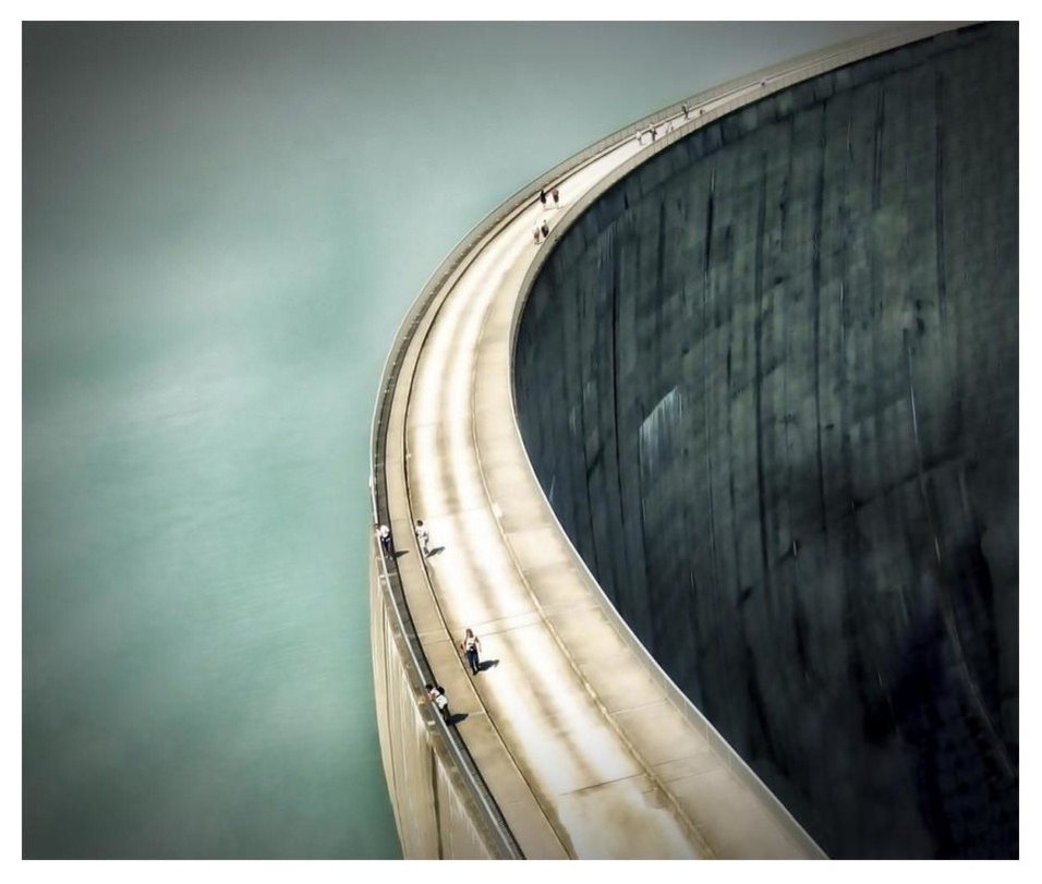 "The Dam" Digital Paper Print by Anna Cseresnjes, 18"x15", 24"x20 ...