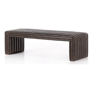 Augustine Bench, Deacon Wolf - Contemporary - Upholstered Benches - by ...