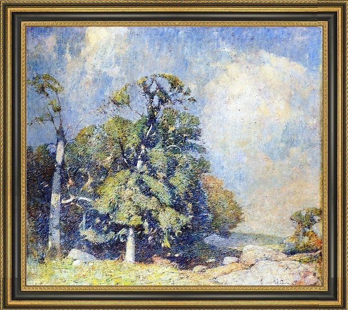 Emil Carlsen a Freshening Breeze Framed Premium Canvas Print, 16"x20 ...