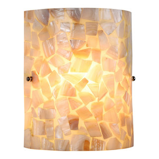 Sally 1-Light Indoor Wall Sconce 8" - Beach Style - Wall Sconces - by ...