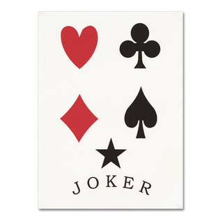 Jenny Newland 'Joker' Canvas Art, 19x14 - Contemporary - Prints And ...