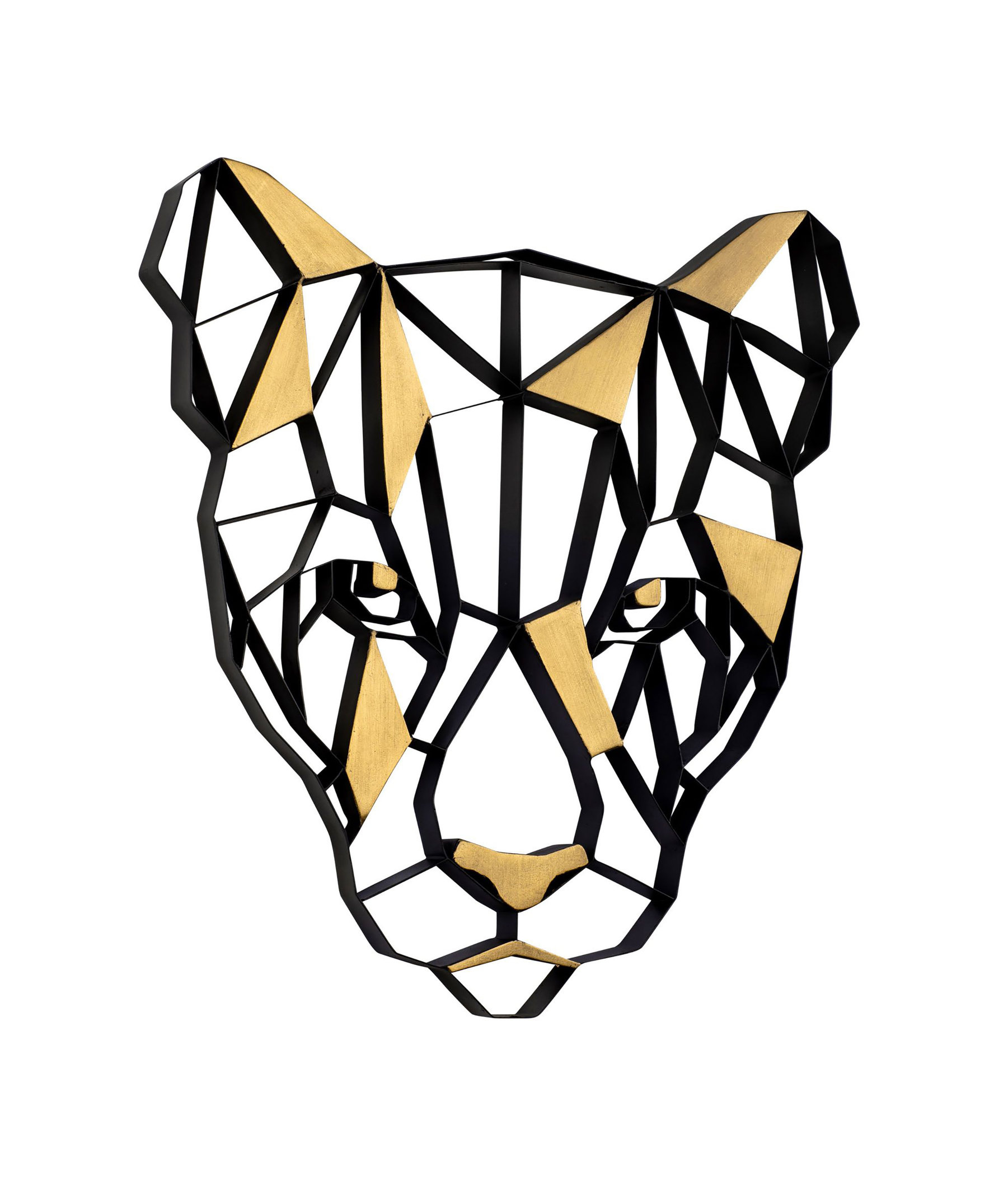 .- Geometric Animal Kingdom Jaguar Wall Art - Contemporary - Metal Wall ...