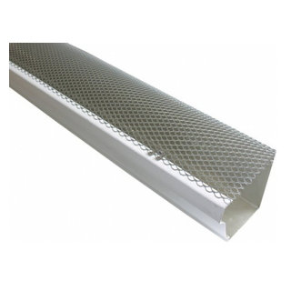 K Style Aluminum Hinged Gutter Screen, 6" - Contemporary - Roofing And ...