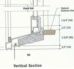 How to install a stool on Anderson 400 windows?