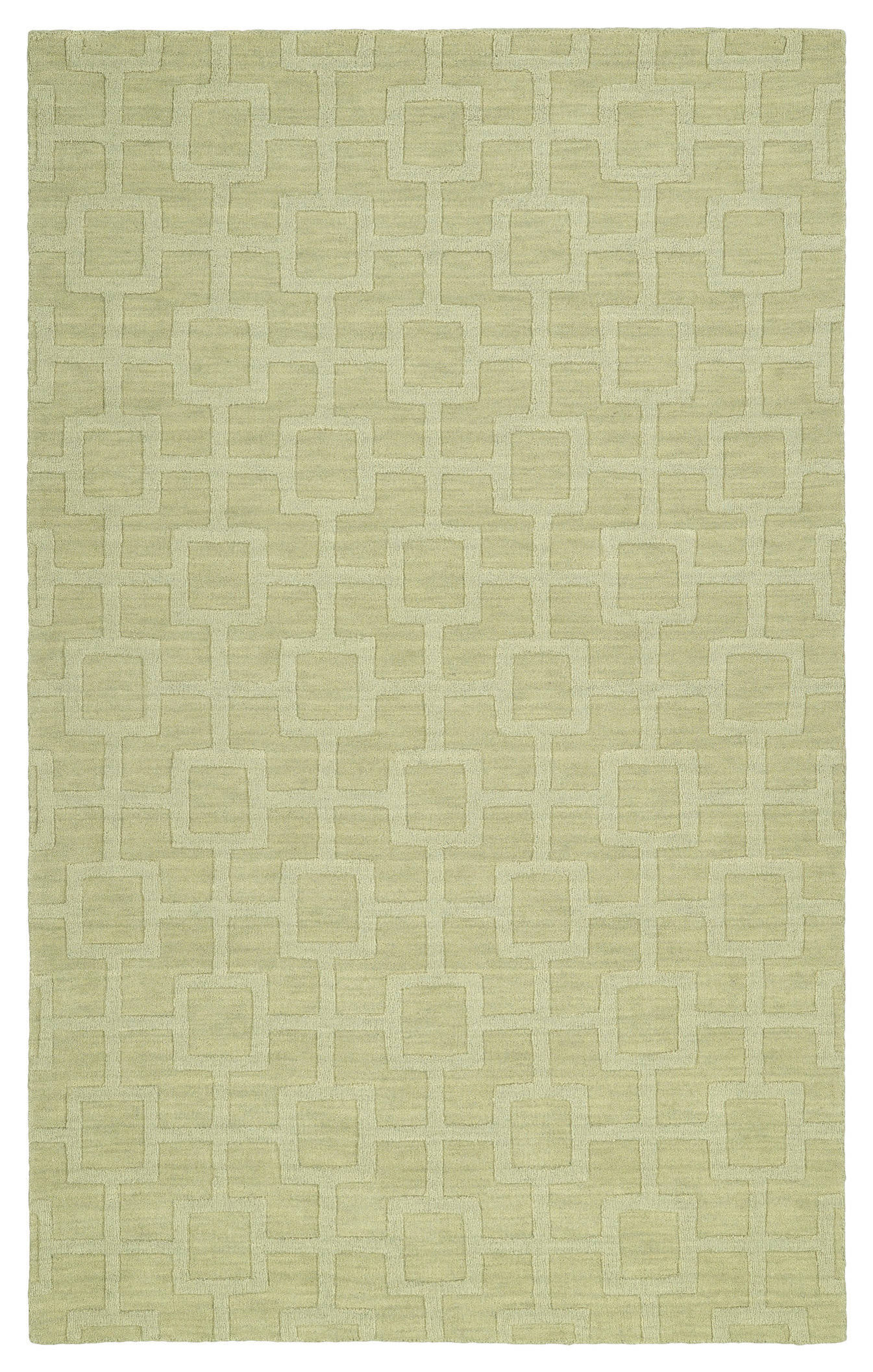 Kaleen Hand-Tufted Imprints Modern Wool Rug, Celery, 2'6"x8' Runner ...