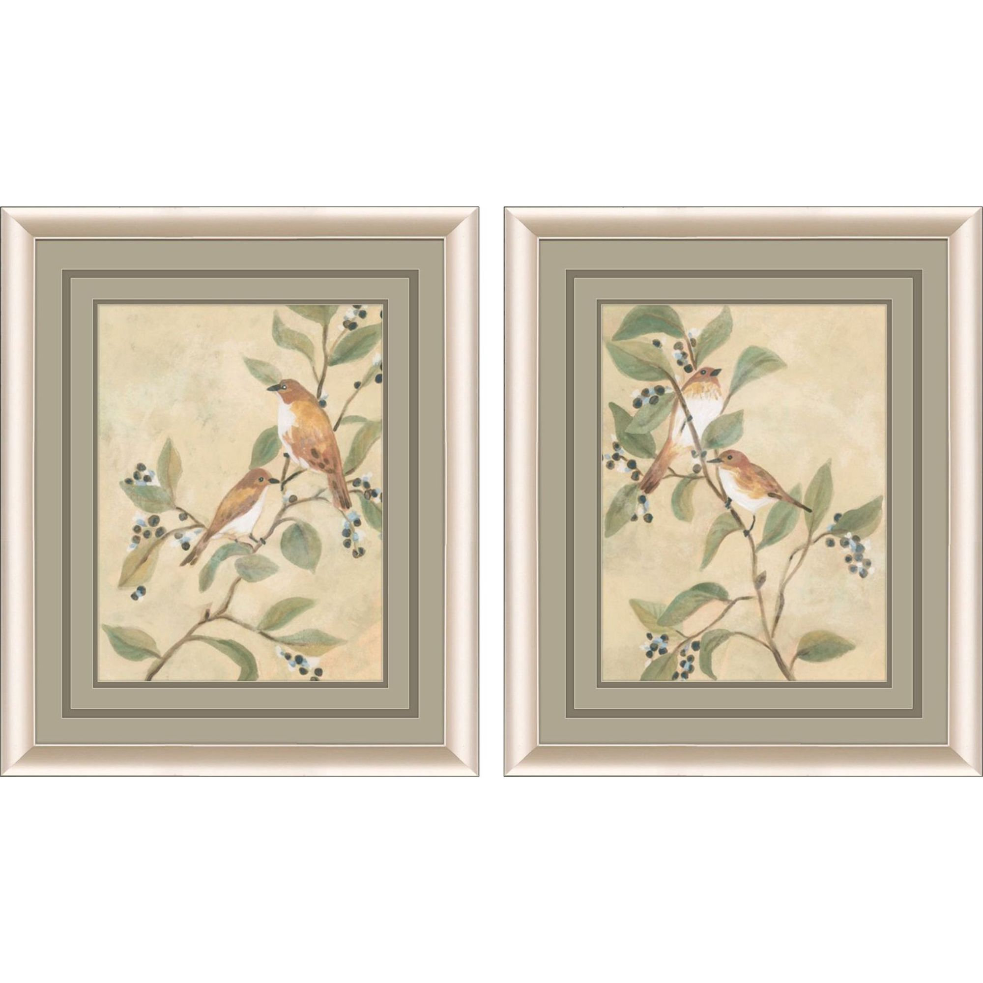 Songbird Fresco Artwork, 2-Piece Set - Traditional - Prints And Posters ...