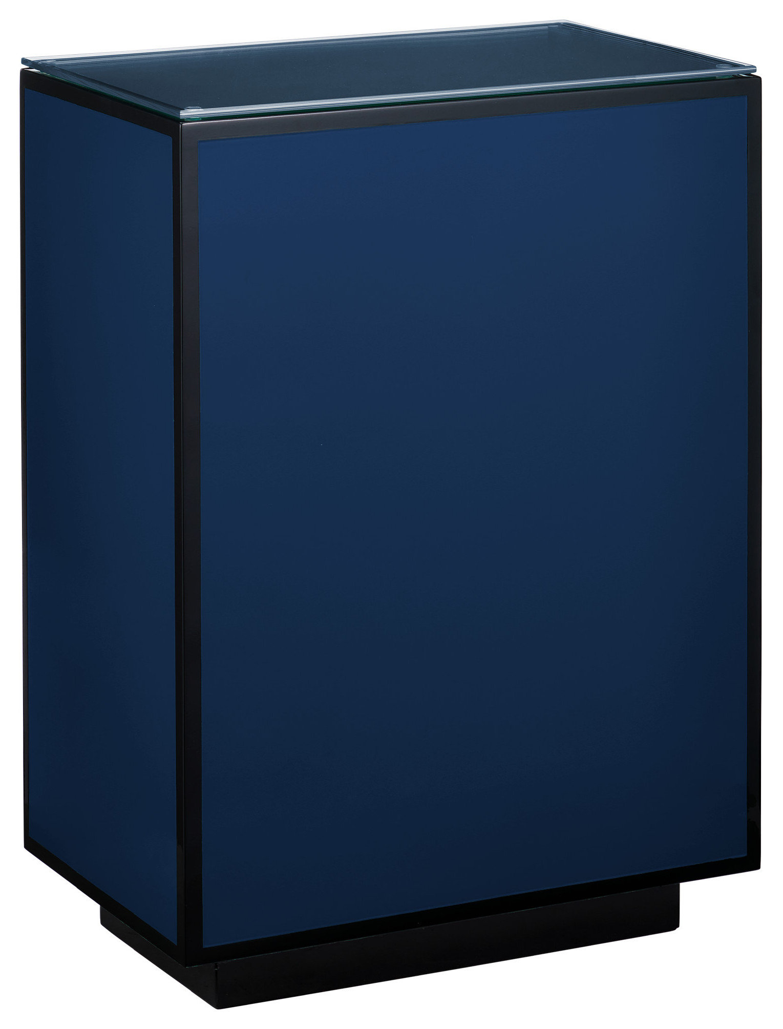 Navy Lacquer Side Table - Contemporary - Side Tables And End Tables ...