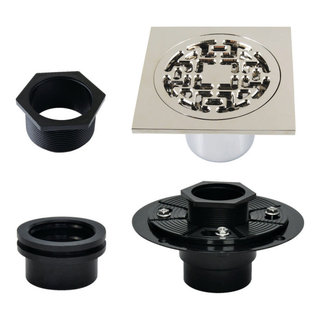 Kingston Brass BSFK4272 Watercourse 3-15/16" Square Shower Drain - Tub ...