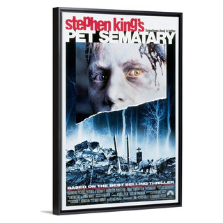 "Pet Sematary (1989)" Floating Frame Canvas Art, 26"x38" - Contemporary ...