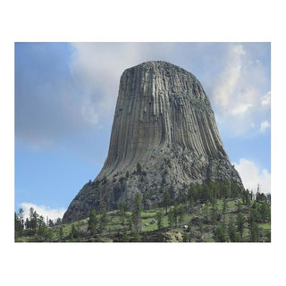 "Devil's Tower National Monument, basalt tower, sacred site" Paper Art ...