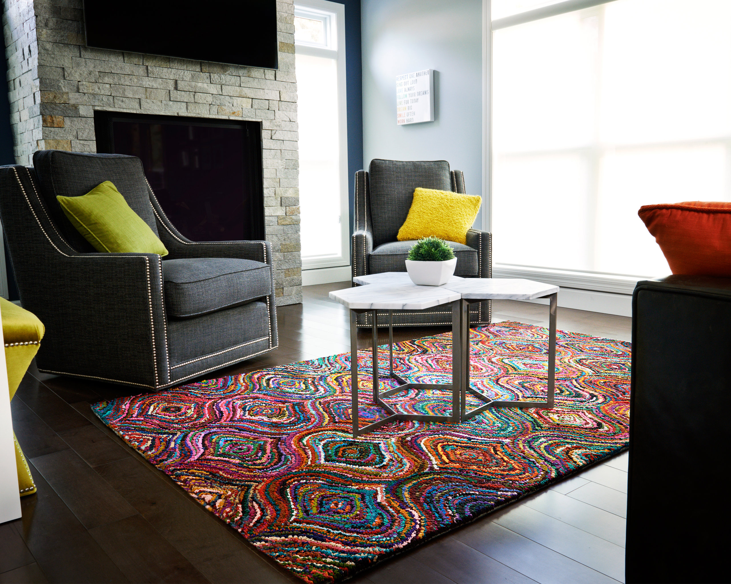 Kaleidoscope Area Rug, 4'x6' - Contemporary - Area Rugs - by Anji ...