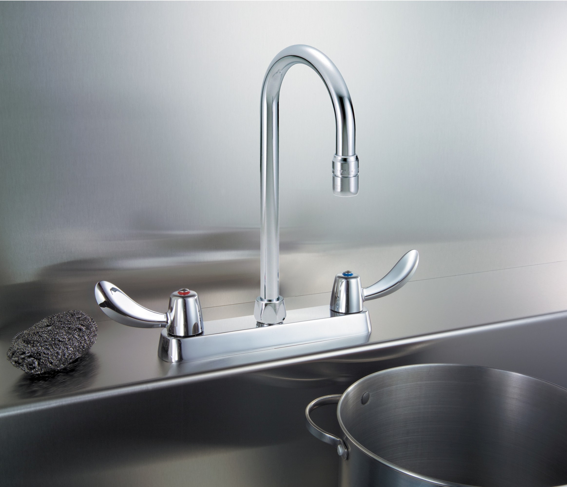 8" Cast Deck Mount Faucet - Contemporary - Bathroom Sink Faucets - by ...