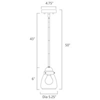 Yellowstone 1-Light Oil Rubbed Bronze Pendant With Seeded Glass Shade ...