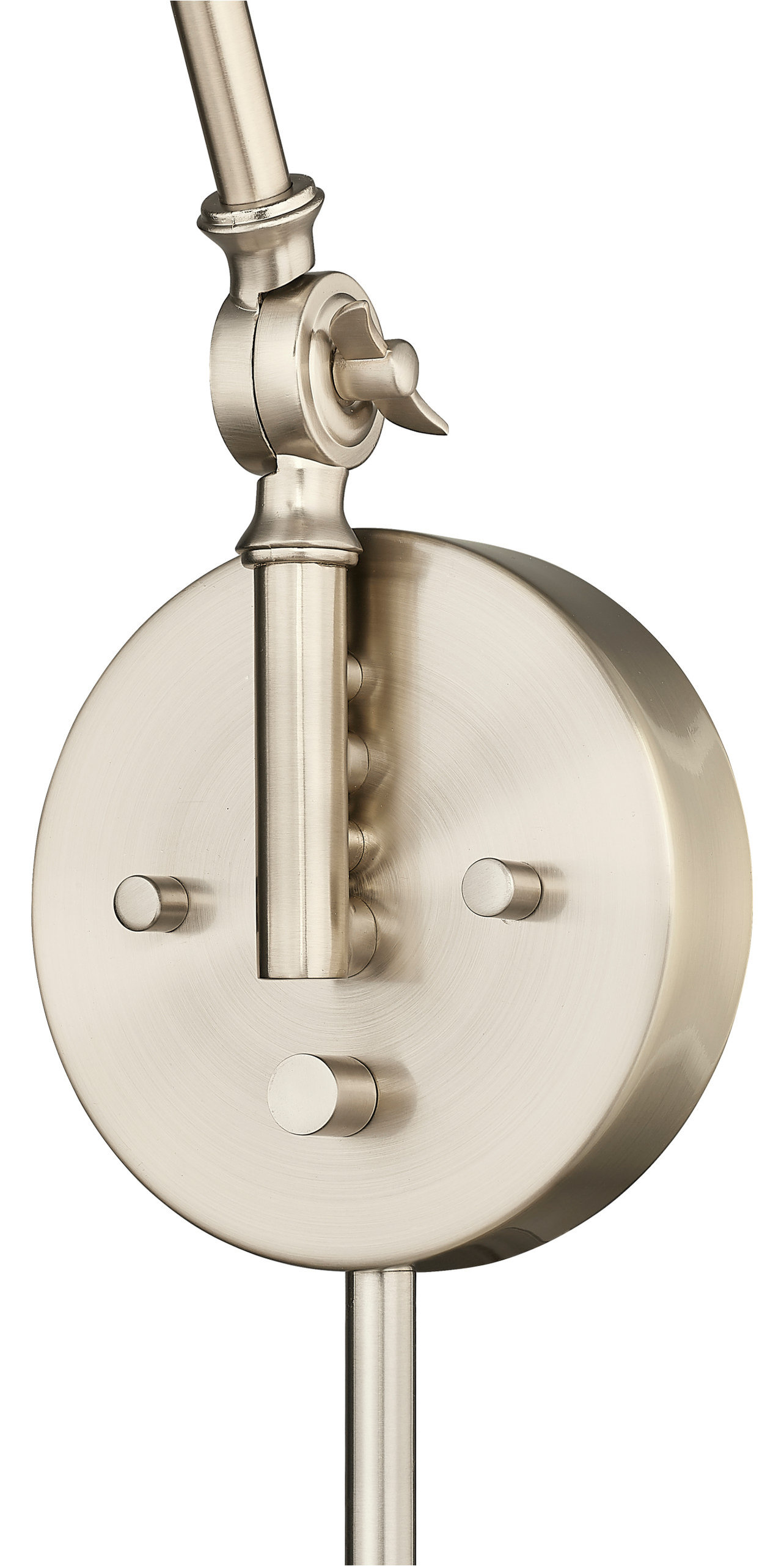 Edward 1 Light 10 in. Swing Arm Wall Lamp Plug In/Wall Mount ...