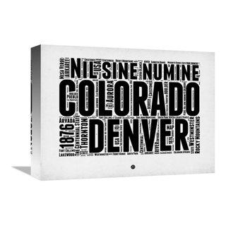"Denver Word Cloud 2" Fine Art Print, 12" x 16" - Modern - Prints And ...
