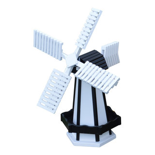 Pressure Treated Dutch Windmill, Medium - Farmhouse - Garden Statues ...