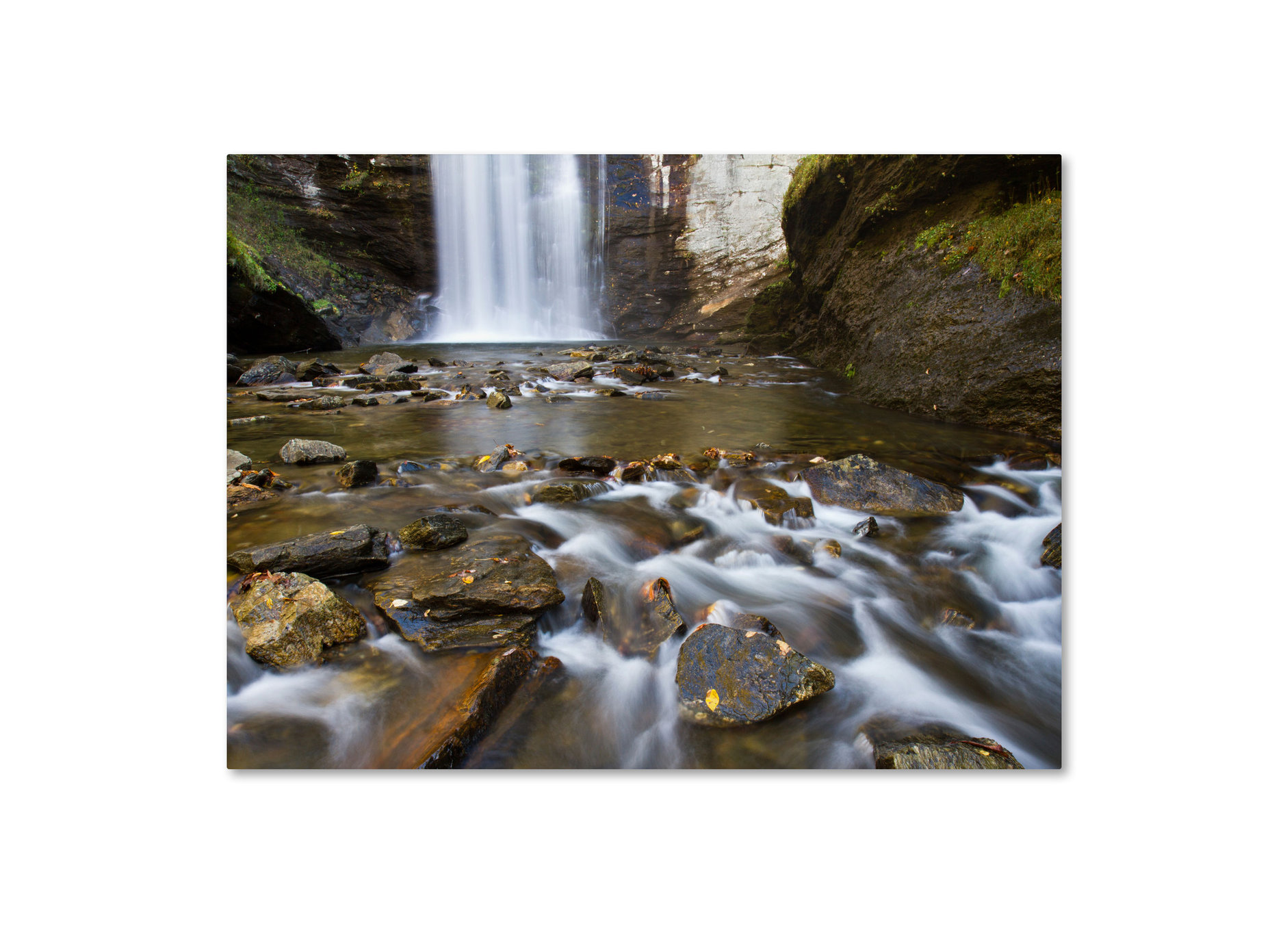 'Looking Glass Falls' Canvas Art by Pierre Leclerc, 22" x 32 ...