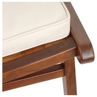 Loria Teak Accent Chair With Cushion - Midcentury - Armchairs And ...