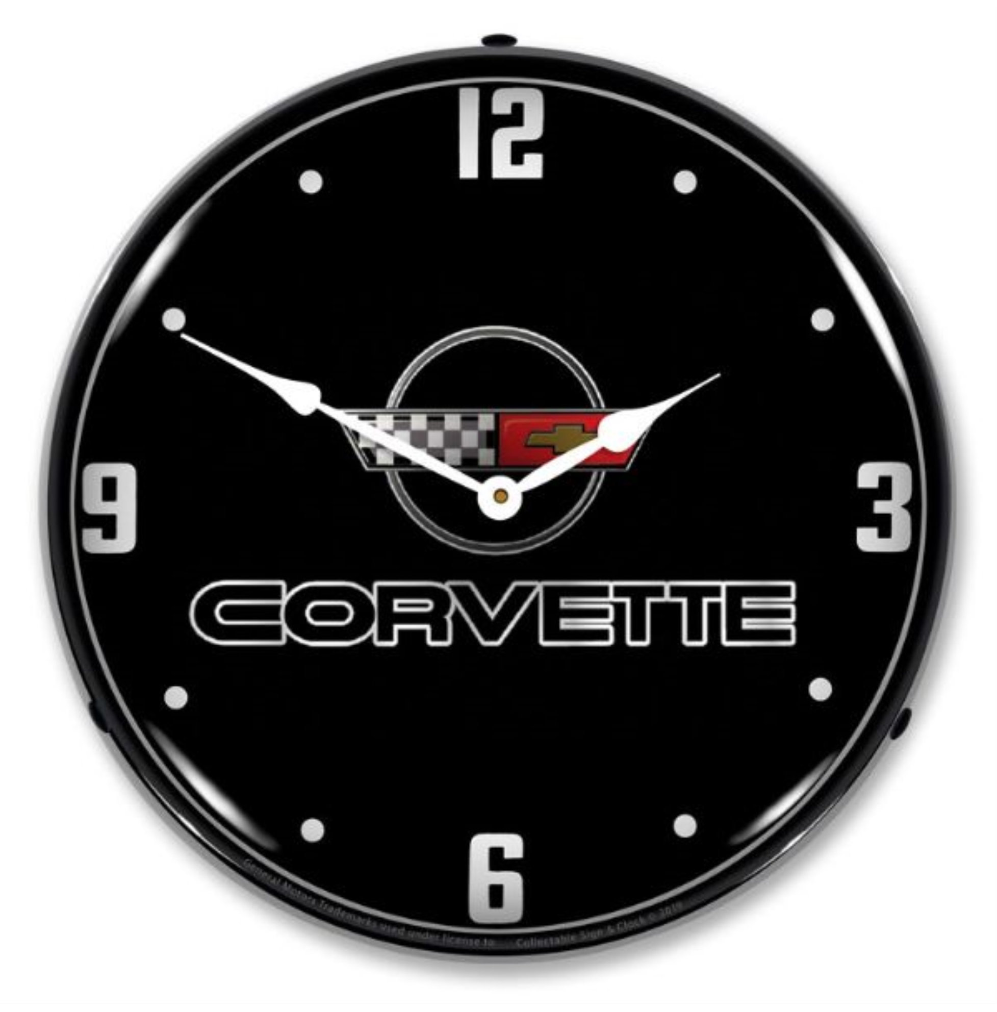 GM19091018 C4 Corvette Black Tie Clock - Contemporary - Wall Clocks ...