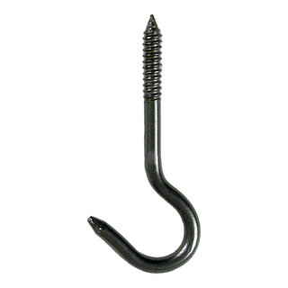 Handcrafted 5" Ceiling Screw Hook Brass - 1.5" Threaded - Traditional ...