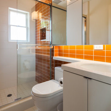 75 Orange Tile Bathroom Ideas You'll Love - April, 2026 | Houzz