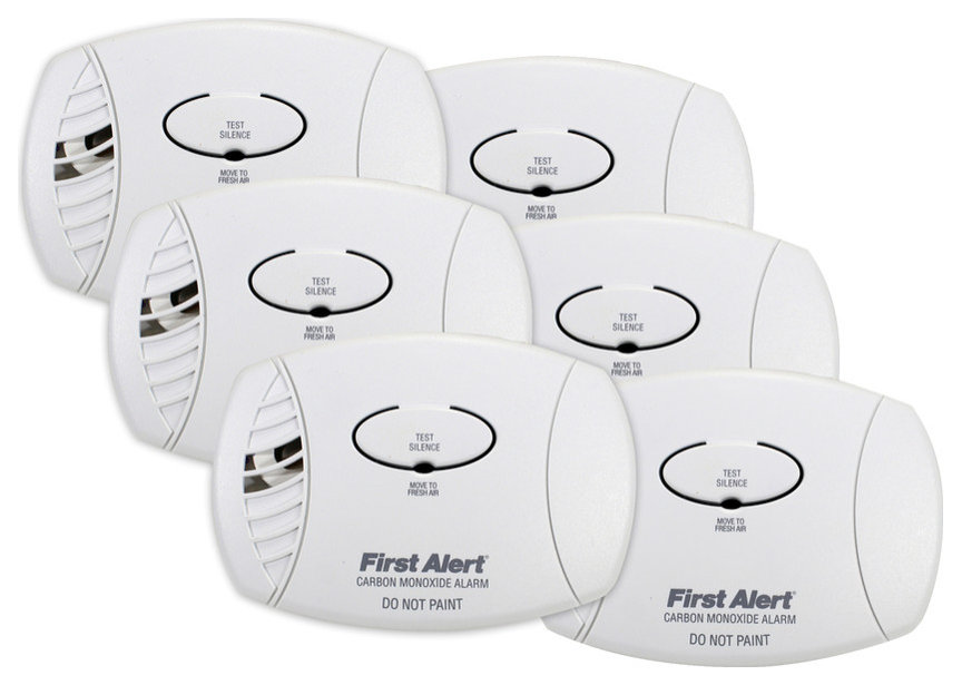 First Alert CO400B6CP Battery-Operated Basic Carbon Monoxide Alarm, 9V ...