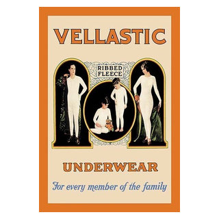 Vellastic Ribbed Fleece Underwear, 20" x 30" - Traditional - Prints And ...