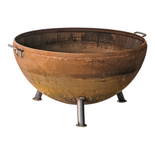 Heavy Duty Deep Fire Pit 37" - Industrial - Fire Pits - by Andrew Jones ...