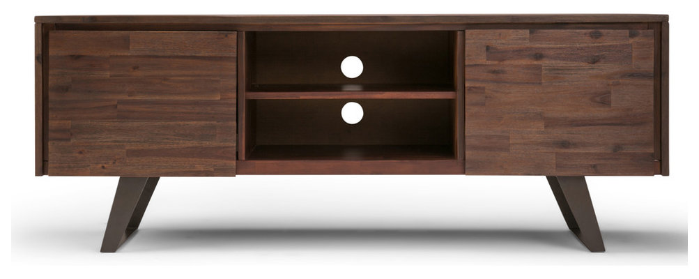 Lowry SOLID ACACIA WOOD TV Media Stand For TVs up to 70 inches ...