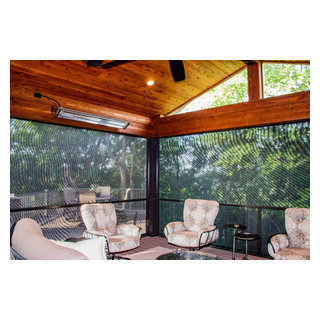 Covered and Open Deck with Grill Area & Screen System - Deck - St Louis ...