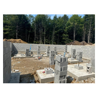 Concrete Block Foundation And Footings With Exterior Waterproofing ...