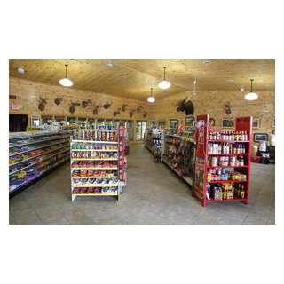 End matched, tongue and groove knotty pine paneling - Rustic - Other ...